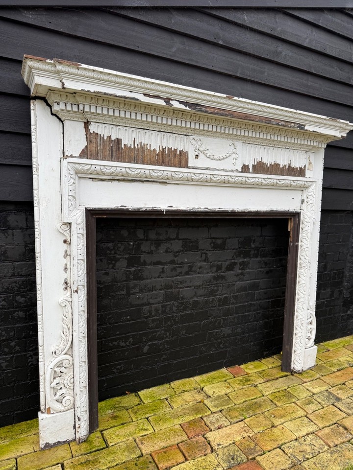 Reclaimed Antique Substantial Georgian Manor House Fireplace Surround ...