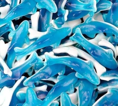 Large Dolphins Blue White Sweets Pick Mix Party Giant Gift Dolphin Bulk ...