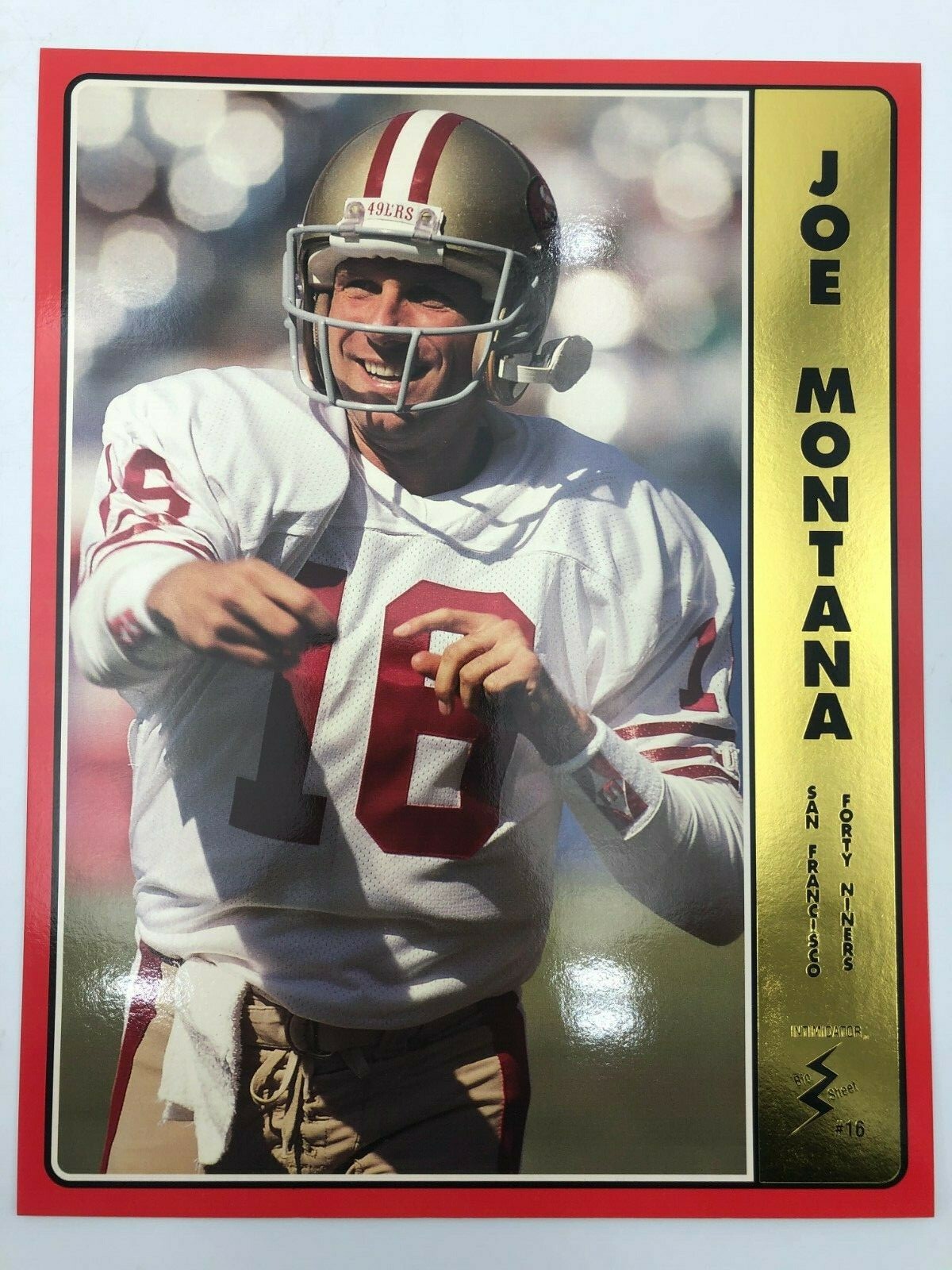 1992/93 Intimidator Bio Sheet NFL Football Card Complete Set Missing 2 ...