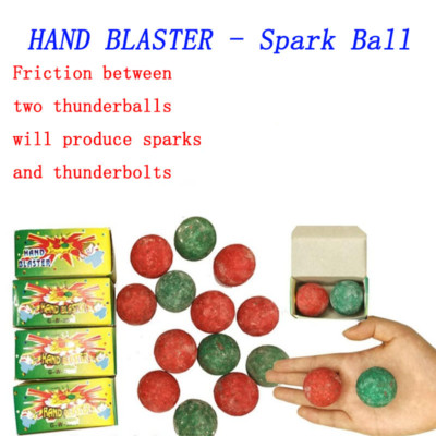 HAND BLASTER - Spark Popping Blaster Ball Cannon Pop-on-Bump Thunder ...