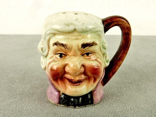 Toby Jug Style Porcelain Shaker, Man Wearing Colonial Wig, Vintage Made ...