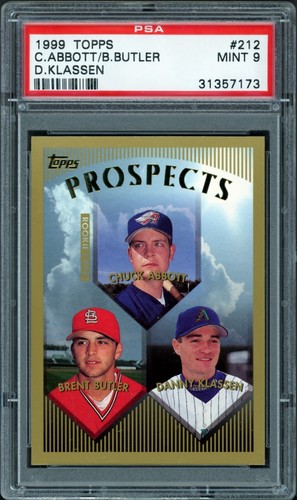 1999 Topps - Prospects #212 Brent Butler, Danny Klassen, Chuck Abbott ...