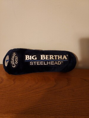 Callaway Golf Club Head Cover Big Bertha Steelhead Driver Vintage Plush ...