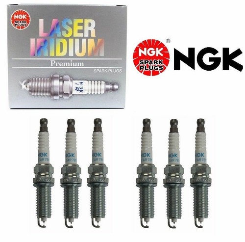 6 X NGK Laser Iridium Resistor Performance Power Spark Plugs DILKAR7B11 ...