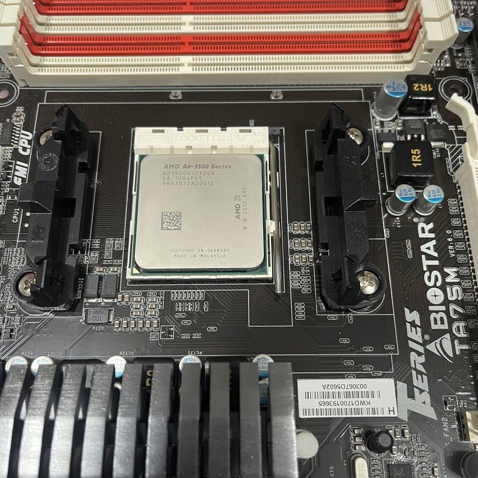 Biostar TA75M AMD FM1 DDR3 Motherboard with A6-3500 CPU | eBay