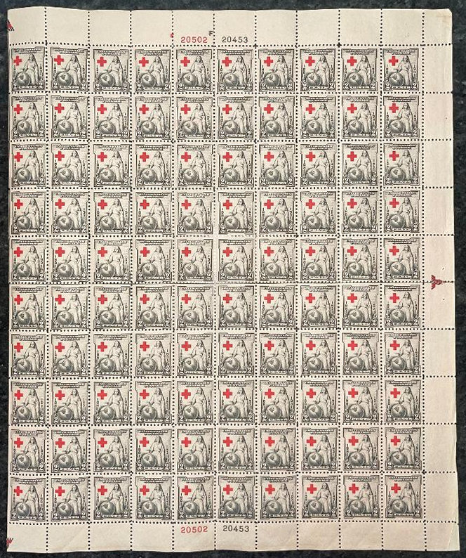 MALACK 702 2c Red Cross , Sheet, F-VF OG NH, vivid color! k2239 | eBay
