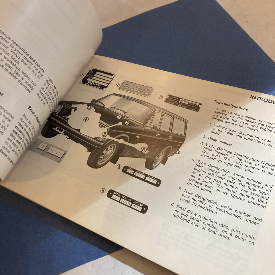 Rare MINT Volvo 145 Wagon Manual Great Shape Manual Repair Book - 140 ...