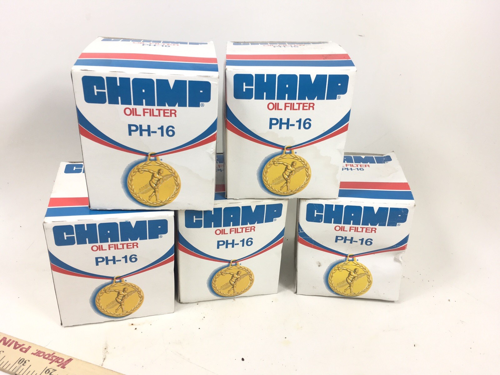 5x Champ Brand PH16 Spin-On Oil Filter Replaces PF20 PH43 LF16 3549957 ...