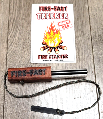 Fire-Fast Trekker Large Premium Magnesium Fire Starter, Survival Gear ...