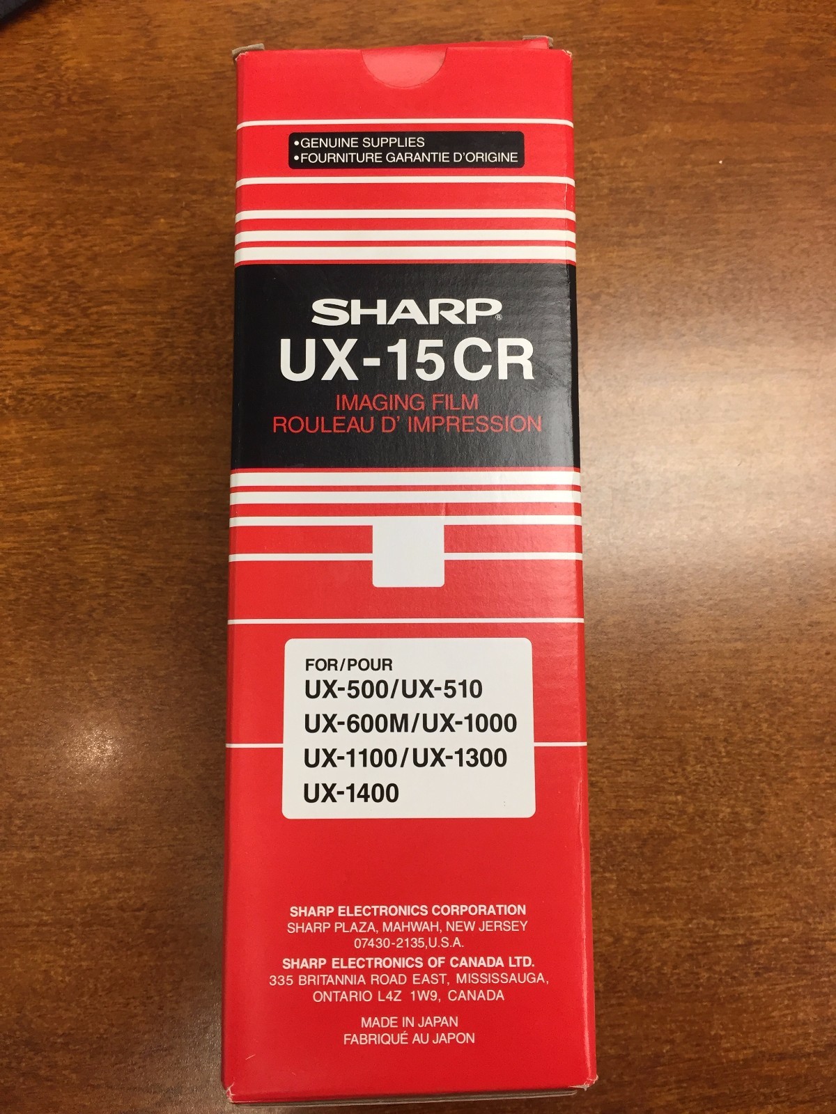 Genuine Sharp UX-15CR Imaging Film for UX-500, 510, 600M, 1000, 1100 ...