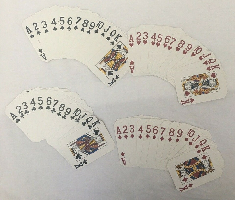 Two Las Vegas 52 Card Decks of Palms Casino Authentic Black Jack Poker ...