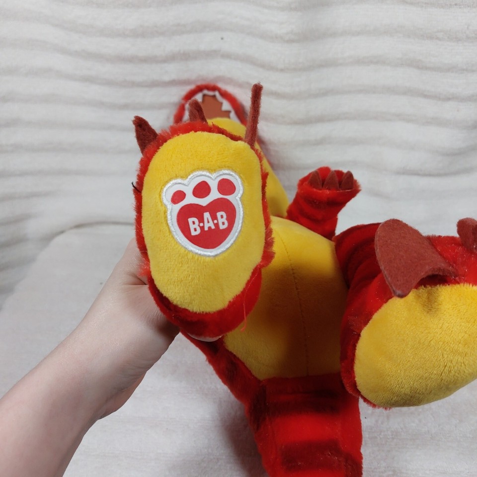 Build A Bear Red Dinosaur T-Rex Velociraptor Raptor Plush Stuffed ...