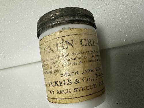 Embalming Body Skin Cream- Mortuary-very Old Funeral Service | eBay
