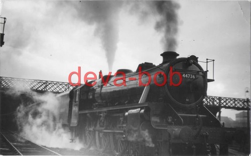 Railway Photo LMS Black 5 44736 Crewe 1949 Stanier 4-6-0 Loco | eBay