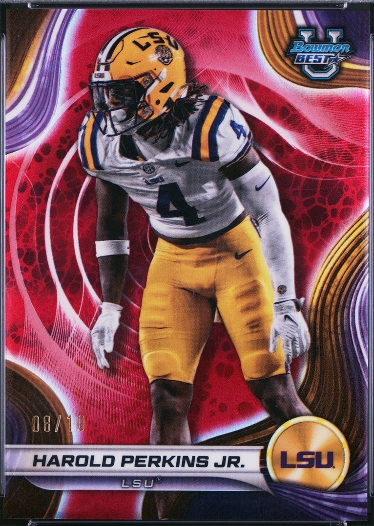 2024 Bowman's Best University - Harold Perkins #45 Red Refractor /10 ...