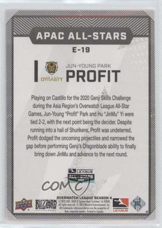 2023 Overwatch League Season 4 2020 APAC All-Stars Tick Tack 20/25 ...