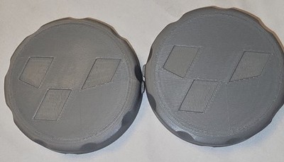 Ryker Inner Front Wheel Hub Covers, Printed in black and grey to paint ...
