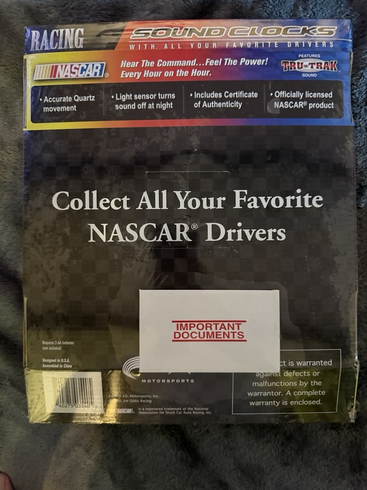 Jeff Gordon NASCAR Sound Clock #24 NIP 2000 Tru-Trak DuPont Monte Carlo ...