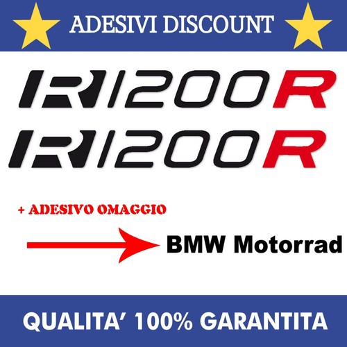 2 ADESIVI BMW R1200R BICOLORE STICKERS PVC DECAL R1200R R MOTO TUNING ...