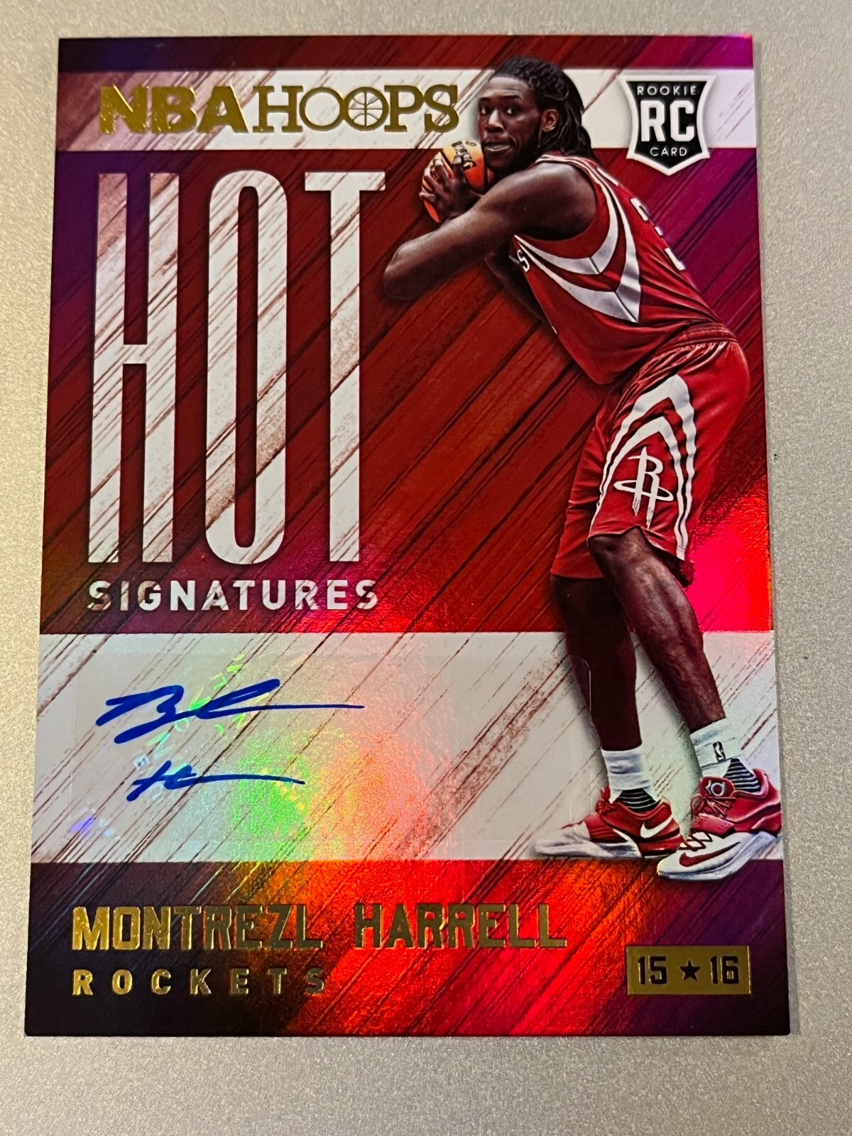 2015-16 MONTREZL HARRELL NBA HOOPS HOT AUTOGRAPHED AUTO ROOKIE CARD RC ...