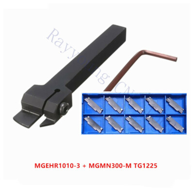 10P MGMN300-M TG1225 CNC Carbide insert +1P MGEHR1010-3 Grooving Tool ...