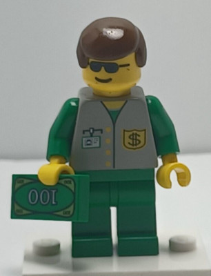 Lego City Town Bank Employee Minifigure bnk001 Sets 4560 4561 | eBay