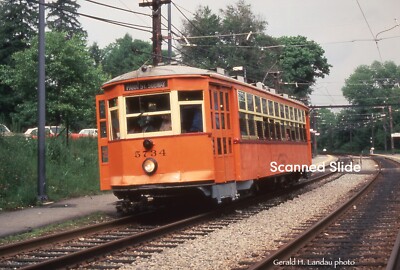 Duplicate Kodachrome Slide: Boston MBTA Type 5 5734 at Chestnut Hill OB ...
