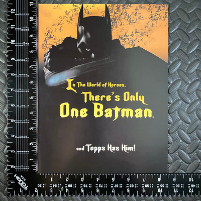 BATMAN BEGINS MOVIE CARDS DEALER BROCHURE SELL SHEET PROMO AD TOPPS ...