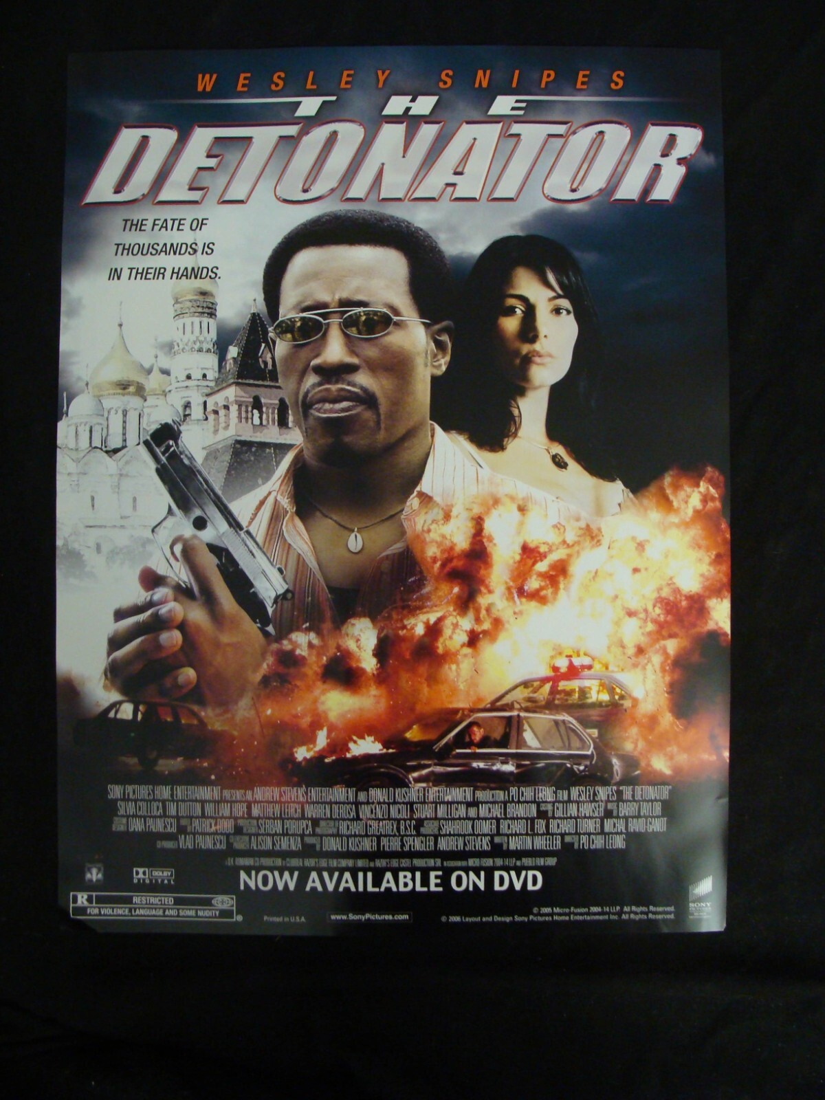 the DETONATOR movie poster WESLEY SNIPES original video promo 2006 SILVIA COLLOC | eBay