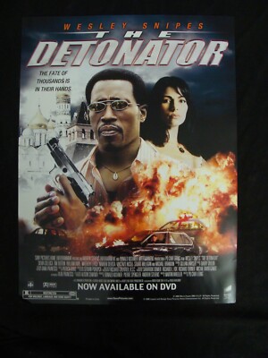 the DETONATOR movie poster WESLEY SNIPES original video promo 2006 ...