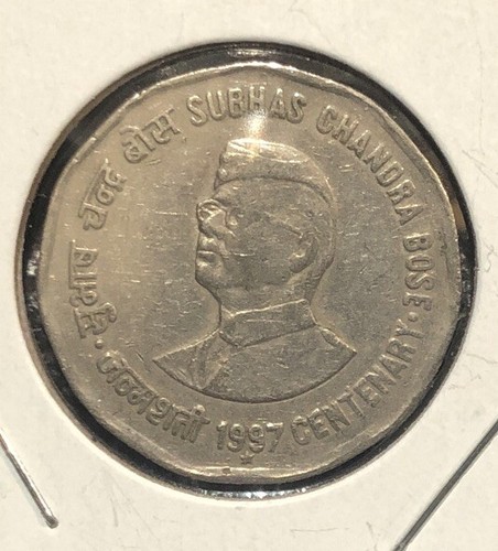 1997 India 2 Rupees Copper Nickel Coin-Subhas Chandra Bose -KM#130 | eBay