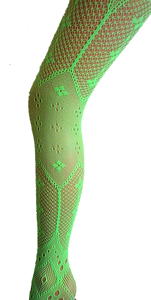 Neon Green Fishnet Png