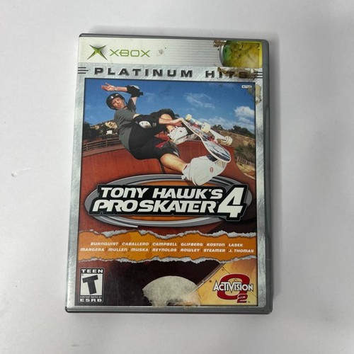 Tony Hawk Pro Skater 4 OG Xbox Platinum Hits Complete CIB Tested ...