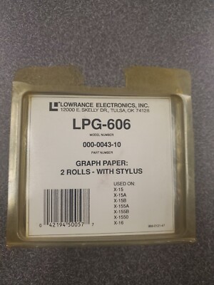 Lowrance LPG-606 Graph Paper 000-0043-10 | eBay