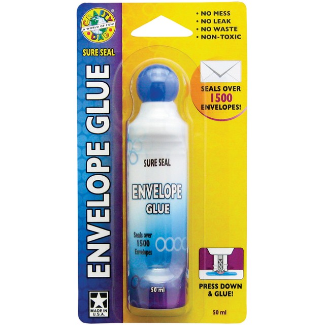 Crafty DAB Envelope Glue Sure Seal Seals 1500 Envelopes 2 Count 50789 ...