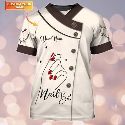 3D All Over Printed Nail Technician Shirt, Nail Technician Uniform 3D T ...