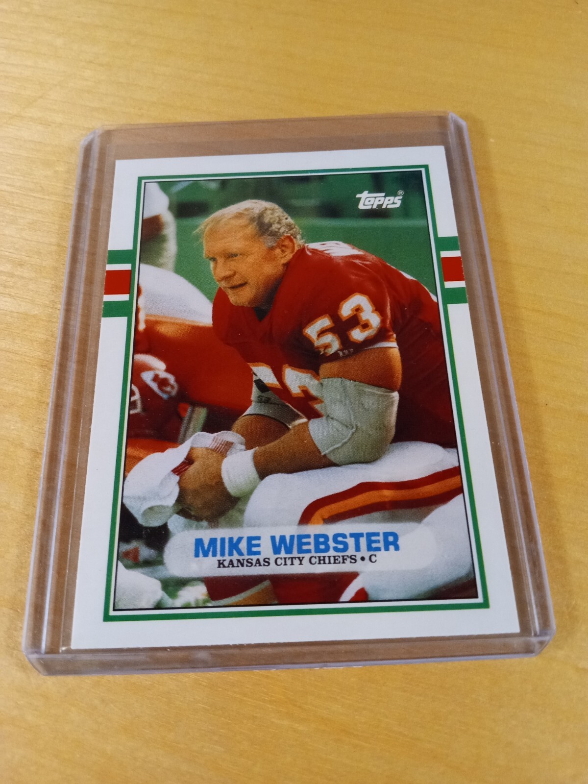 1989 Topps Traded #131 MIKE WEBSTER Kansas City Chiefs Football Card, Star. (NM) | eBay