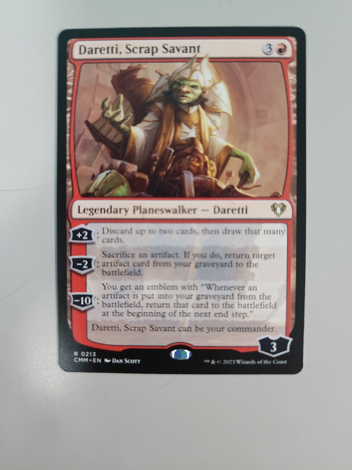 MTG Daretti, Scrap Savant Commander Masters 0213 Regular Rare for sale ...
