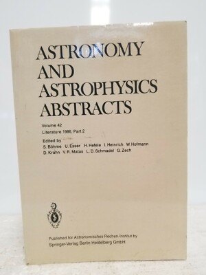 Astronomy And Astrophysics Abstracts: Volume 42 Literature 1986 - Part ...