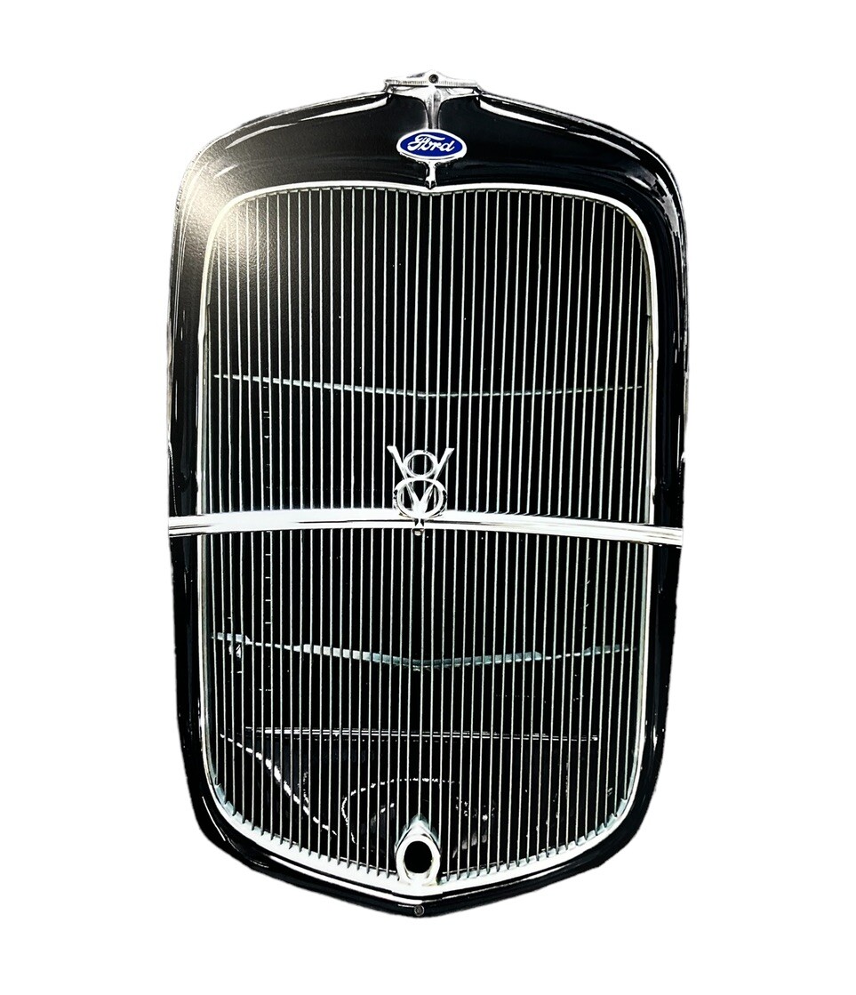 Black 1932 Ford Front End Grille Metal Sign (24" x 15") | eBay