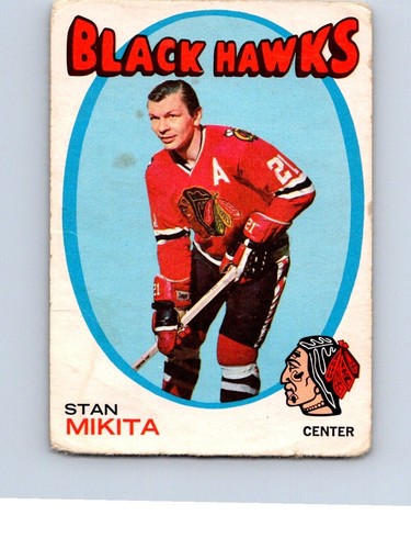 VINTAGE HOCKEY CARD OPC 1971 CHICAGO BLACK HAWKS STAN MIKITTA NO626 | eBay