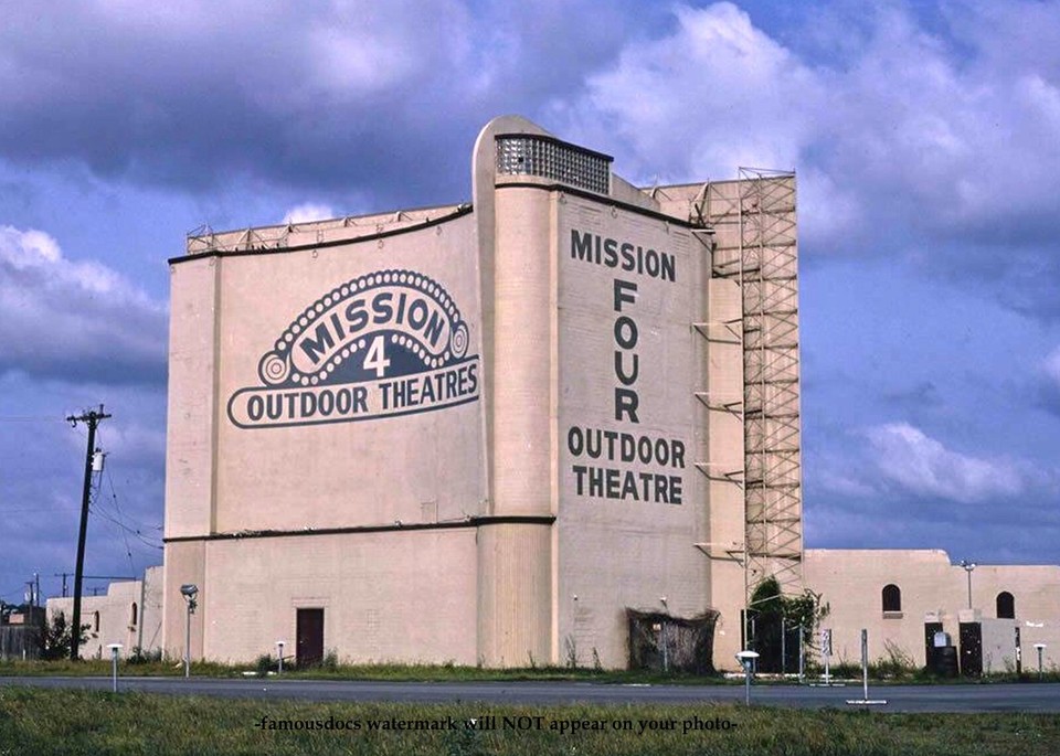 Vintage Mission Drive-In Movie Theater PHOTO San Antonio Texas 82 | eBay