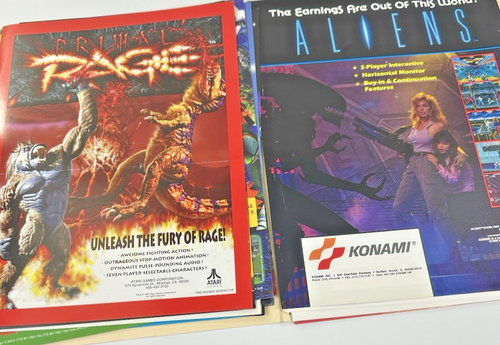 Arcade Games Mixed Advertising Flyer Lot - Various Print Ads Large File ...