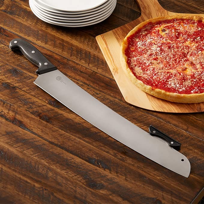 American Metalcraft PPK17 Stainless Steel Pizza Knife with Double ...