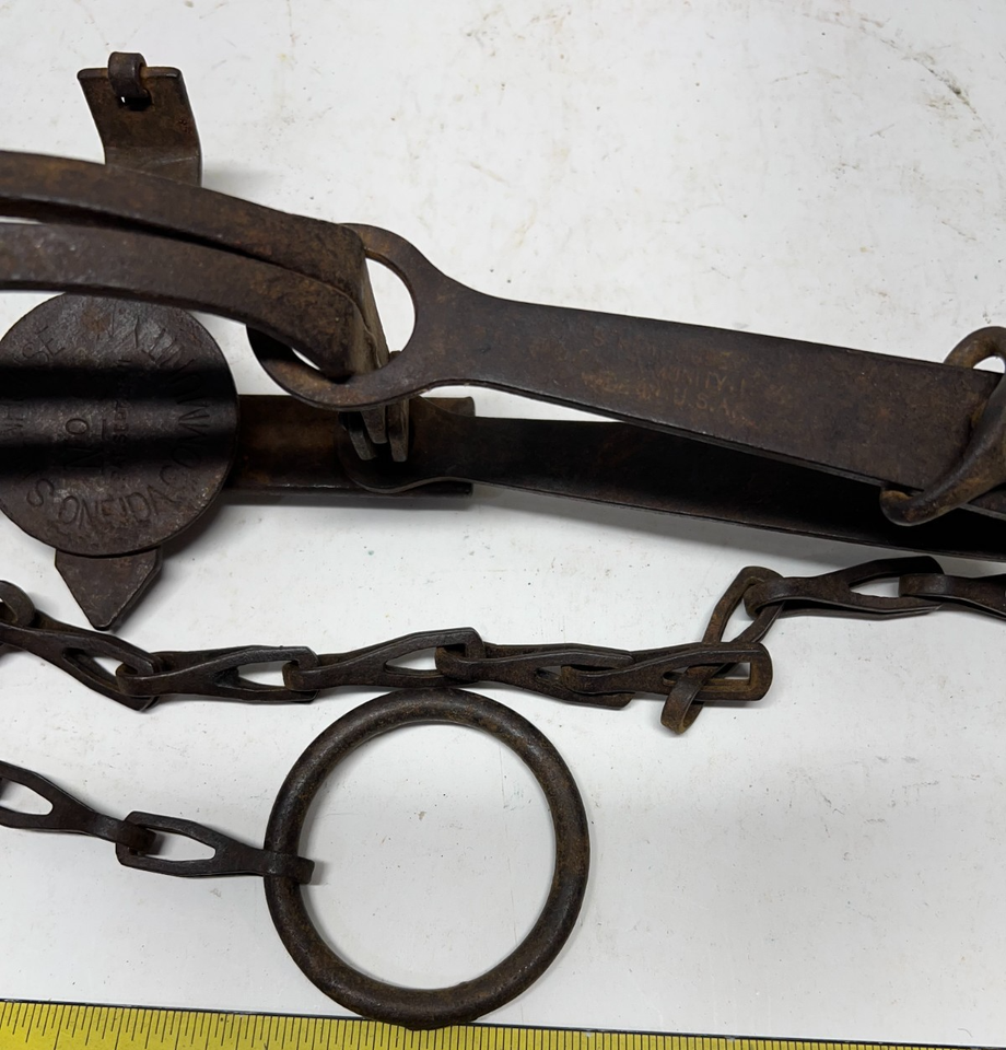 Vintage No. #3 Newhouse Single Long Spring Trap Stamped Spring Sargent ...