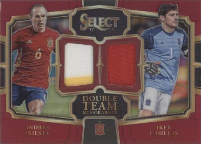 2017-18 Panini Select - Double Team Memorabilia Andres Iniesta, Iker ...
