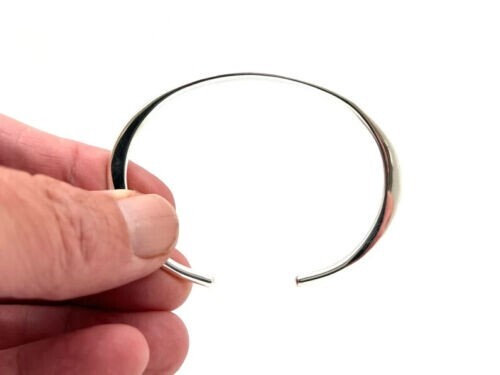 Gorgeous Plain Cuff 18 Gram 925 Sterling Silver Adjustable Bracelet ...