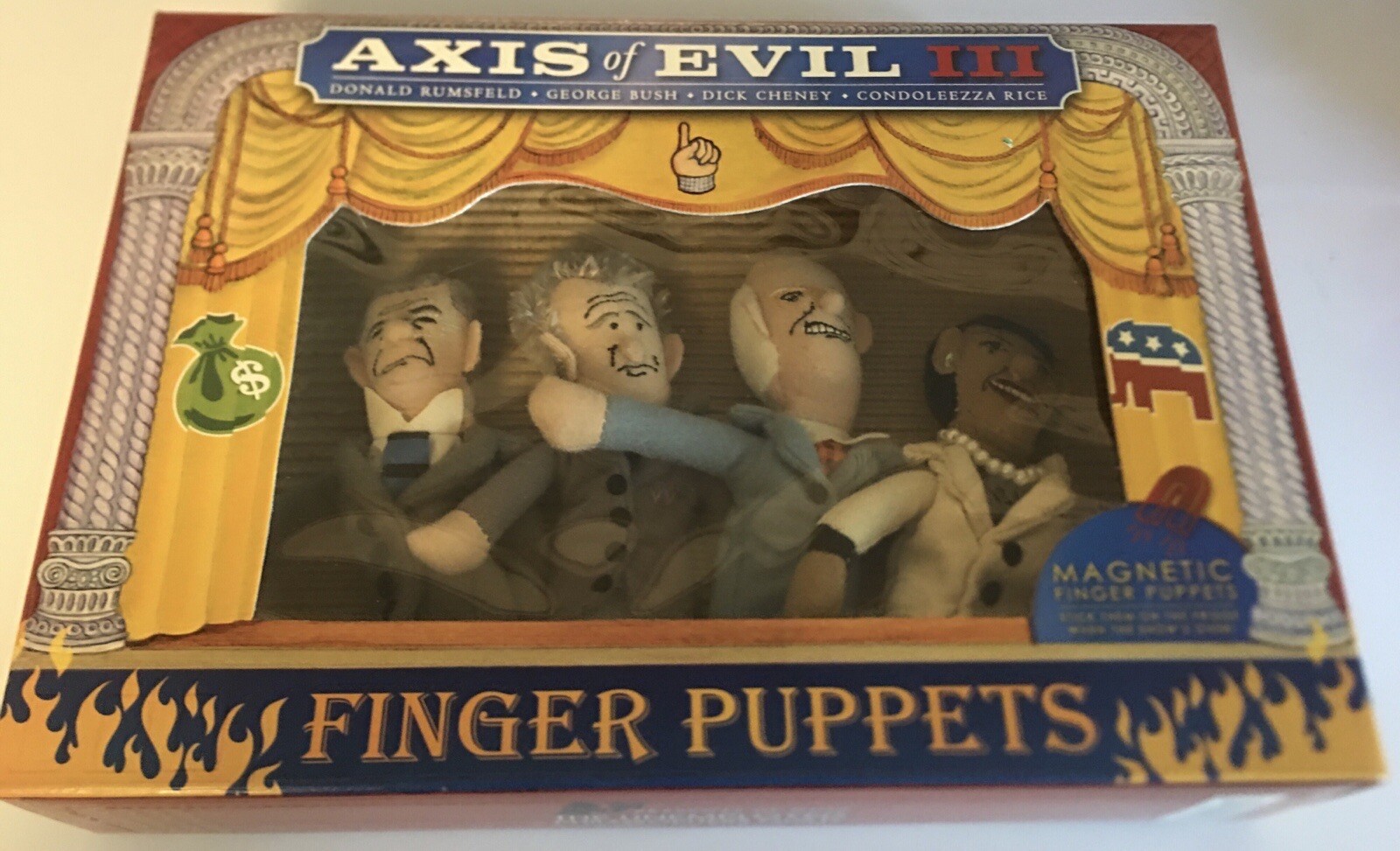 Acis of Evil III Political Finger Puppets George Bush Dick Cheney ...