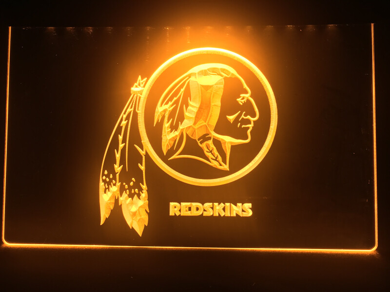 Washington Commanders football team logo Redskins Bar LED Neon Light ...