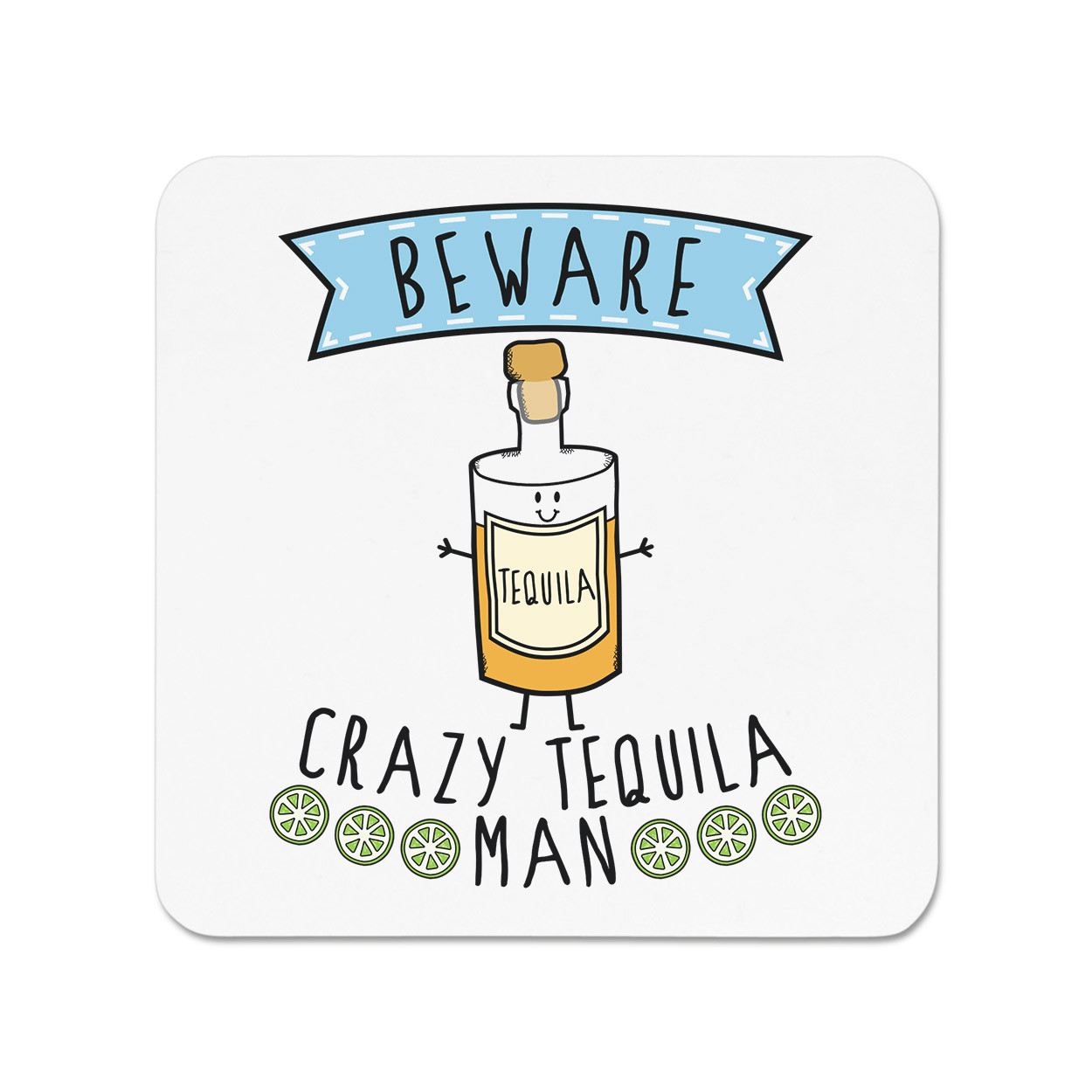 Beware Crazy Tequila Man Fridge Magnet - Funny Joke Drunk | eBay Australia